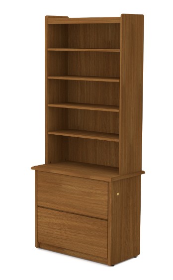Title Oak Accent Bookcase Lateral File Combo | Virginia Correctional ...